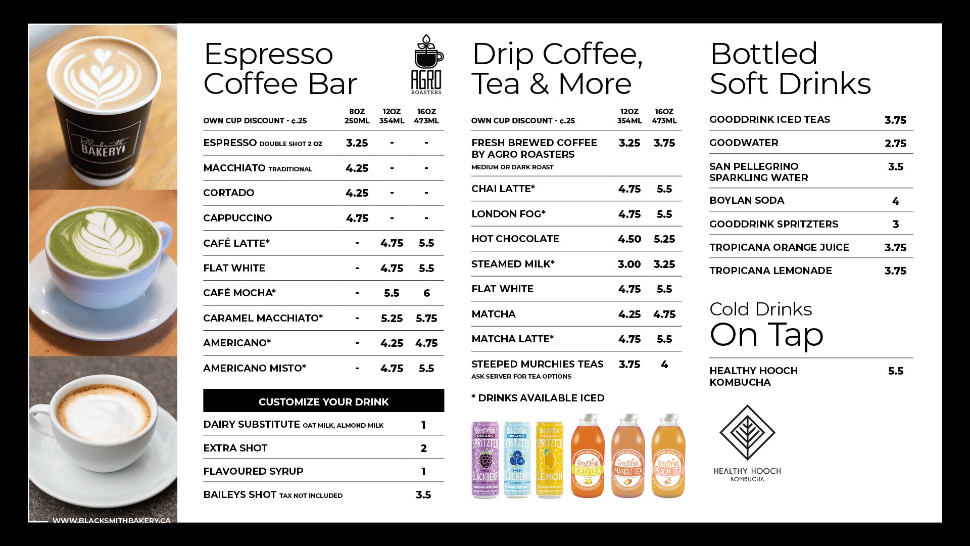 Fort Langley Menu – Blacksmith Bakery