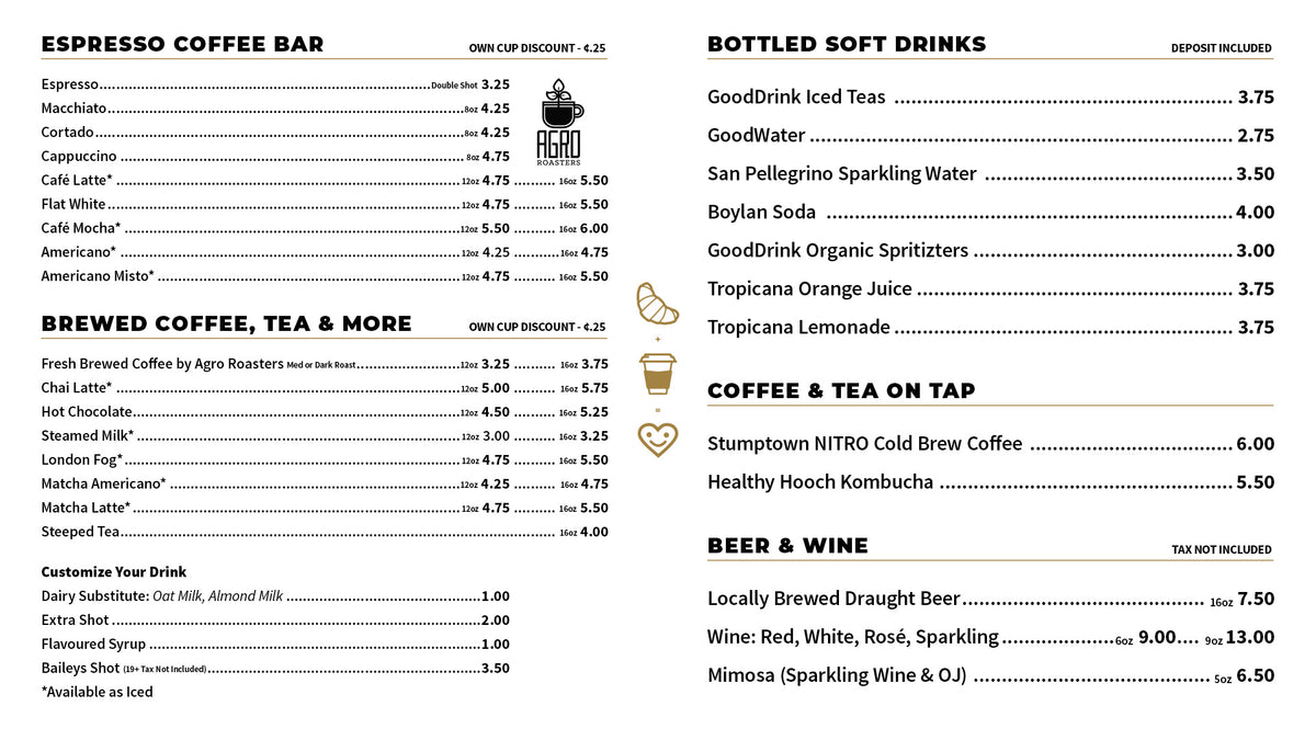 Latimer Village Menu – Blacksmith Bakery