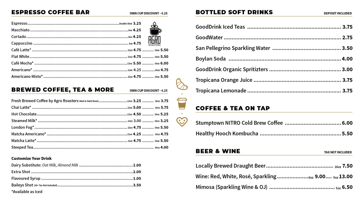 Latimer Village Menu – Blacksmith Bakery