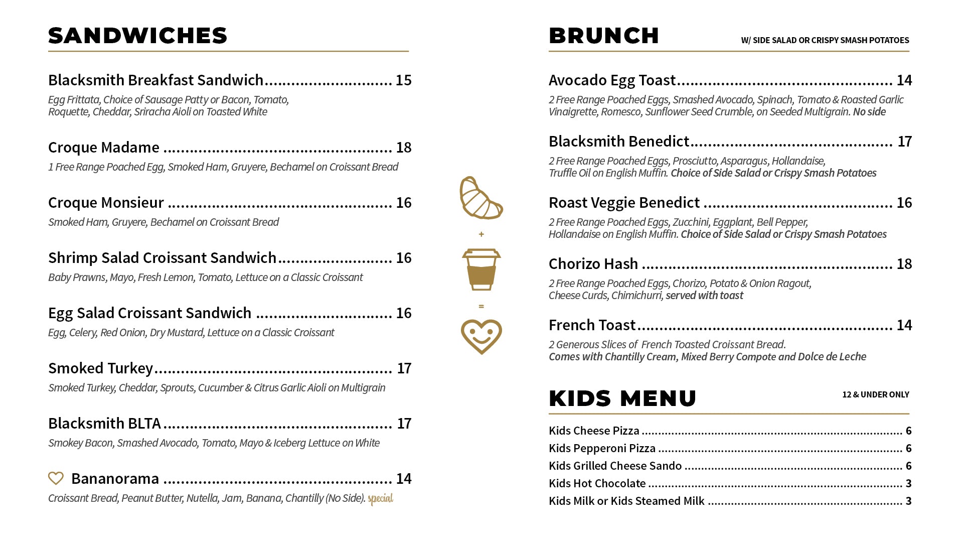 Latimer Village Menu – Blacksmith Bakery