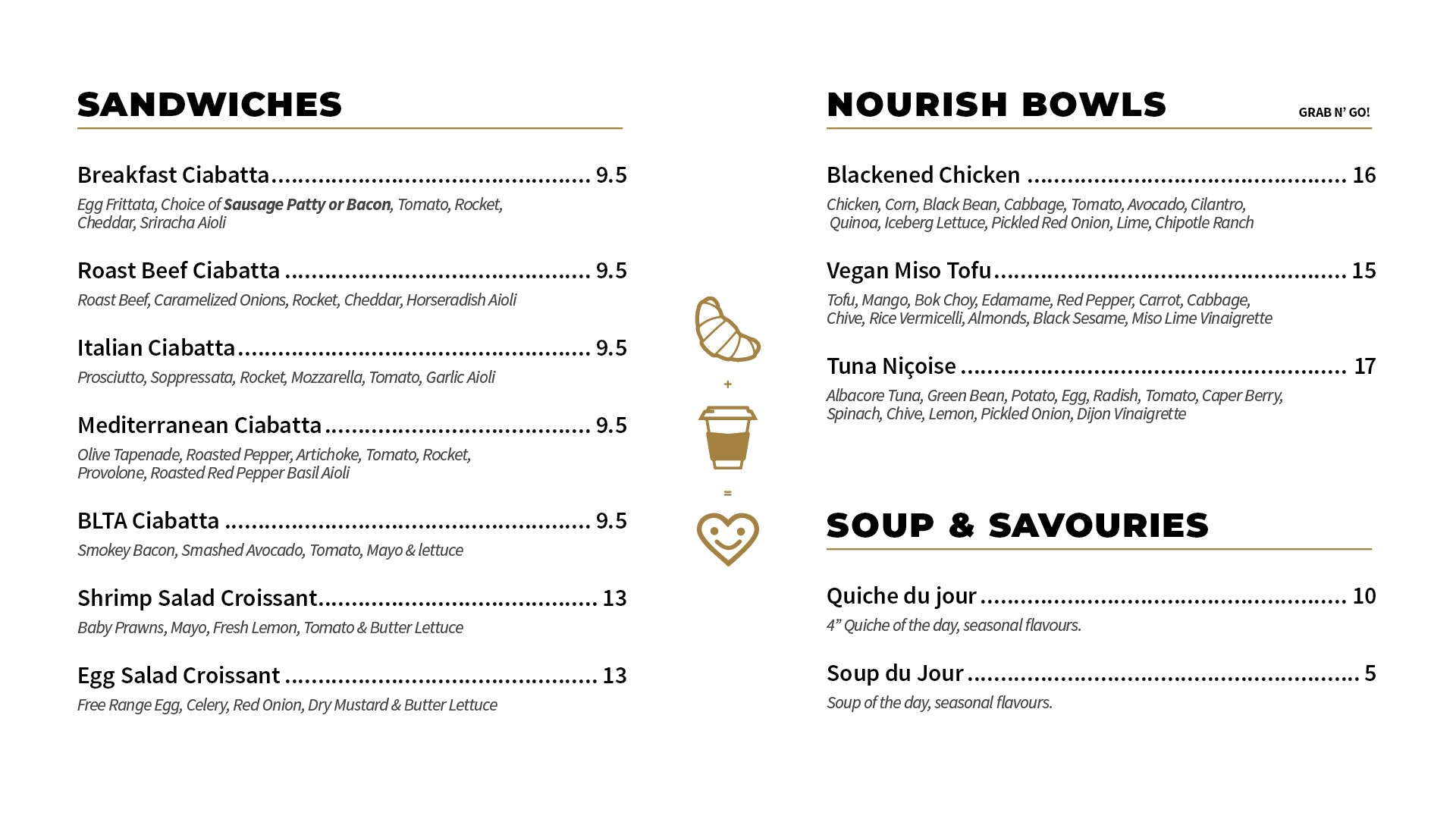 Langley YNJ Airport Menu – Blacksmith Bakery