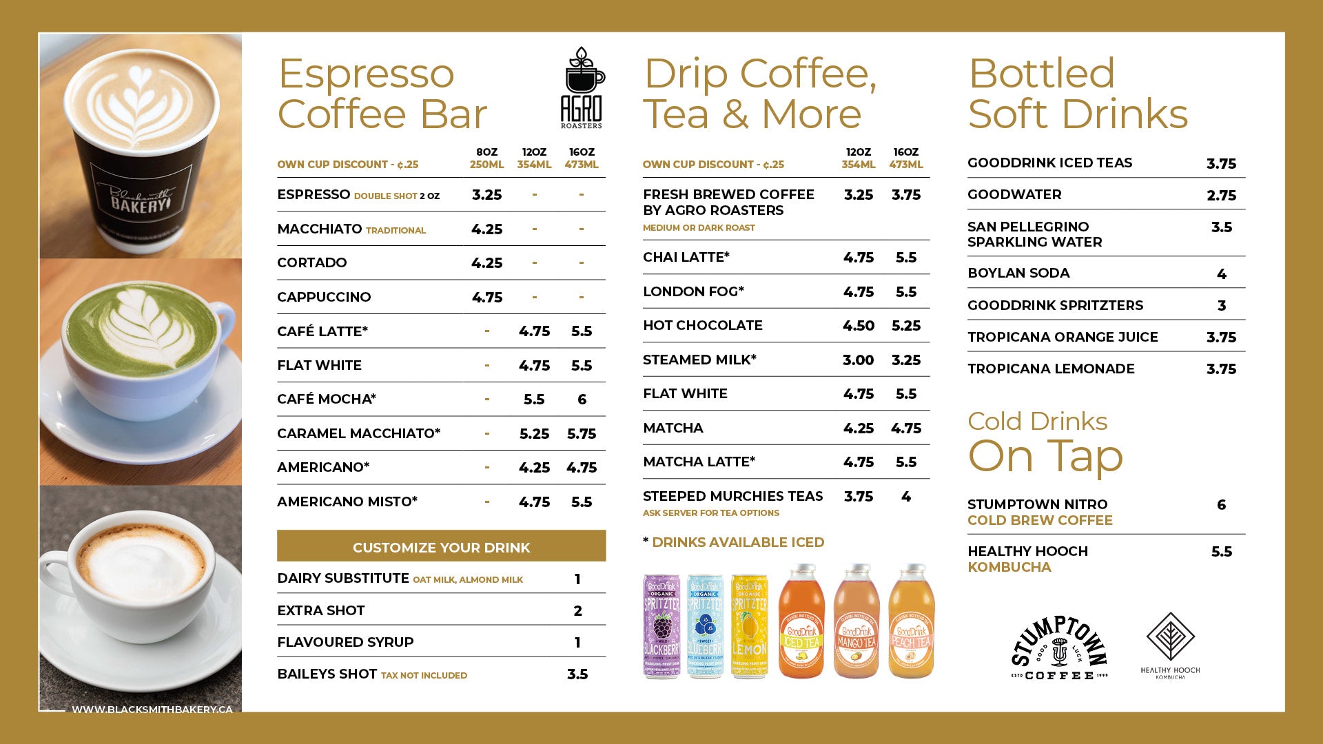 Latimer Village Menu – Blacksmith Bakery