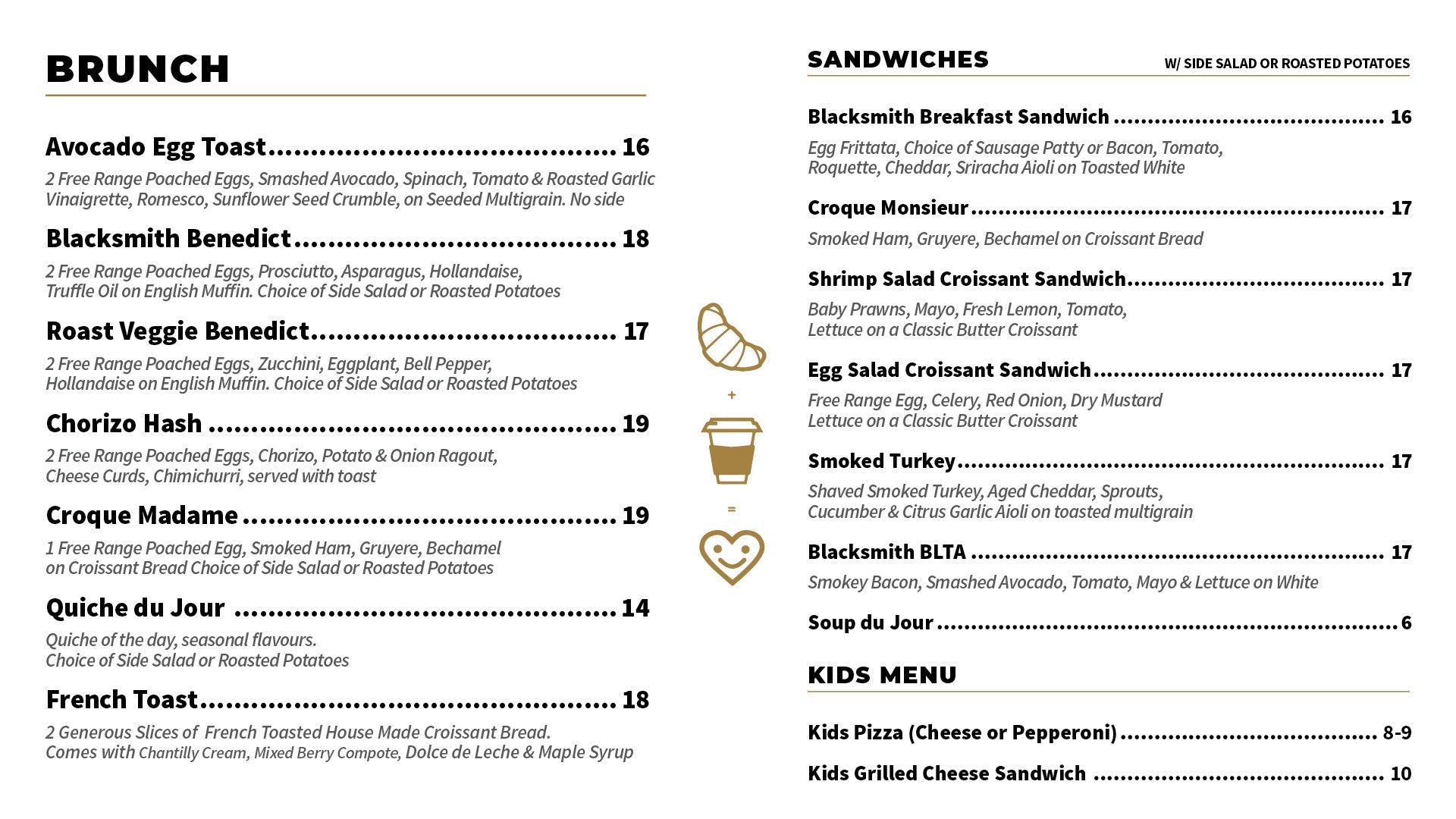 Fort Langley Menu – Blacksmith Bakery